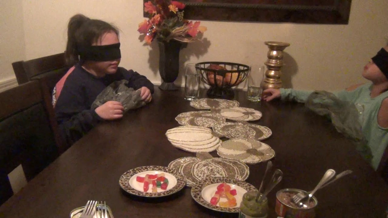 Blindfold taste test with my sister!! - YouTube