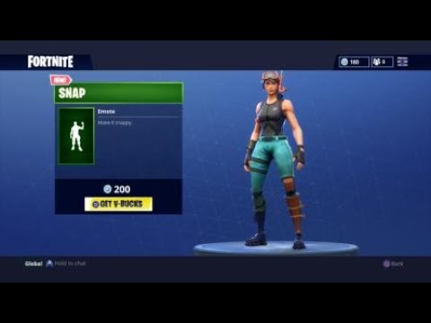 NEW FORTNITE SNAP EMOTE - YouTube