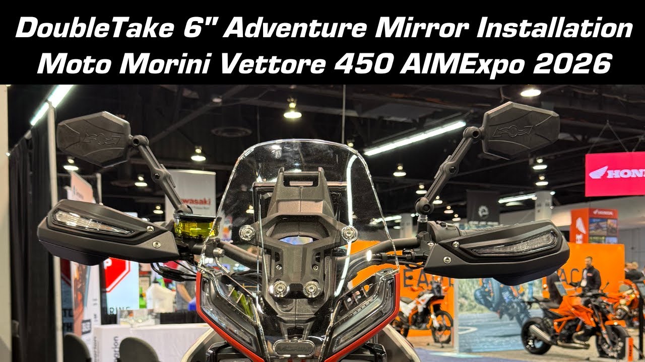 DoubleTake 6" Adventure Mirrors Step-by-Step Installation on a Moto ...