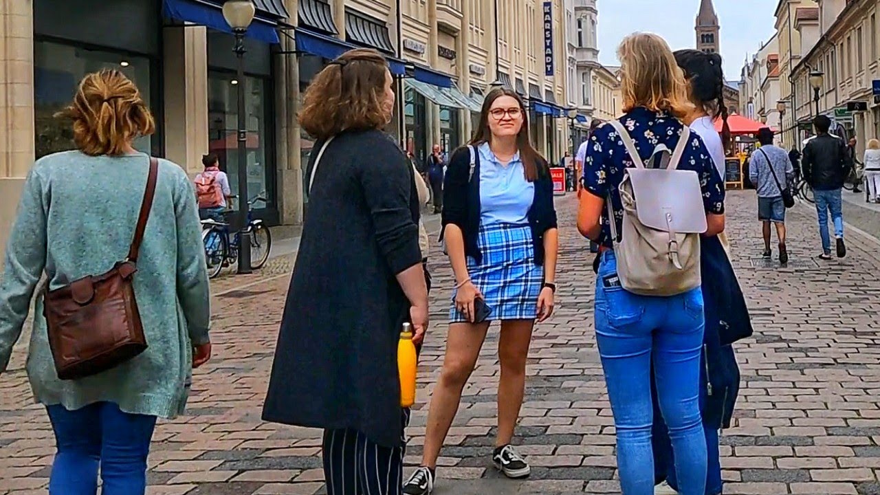 Walk in Potsdam. Walk through a German city. Potsdam Brandenburger ...