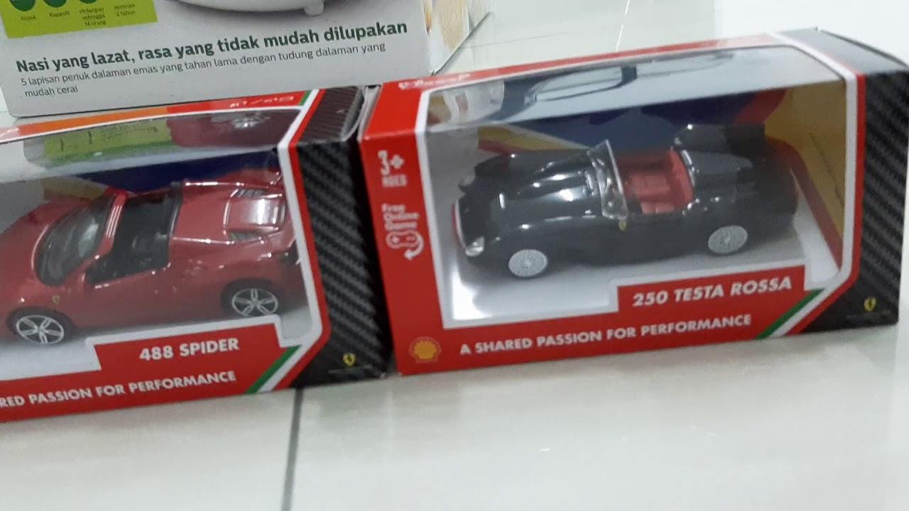 Shell ferrari diecast - YouTube