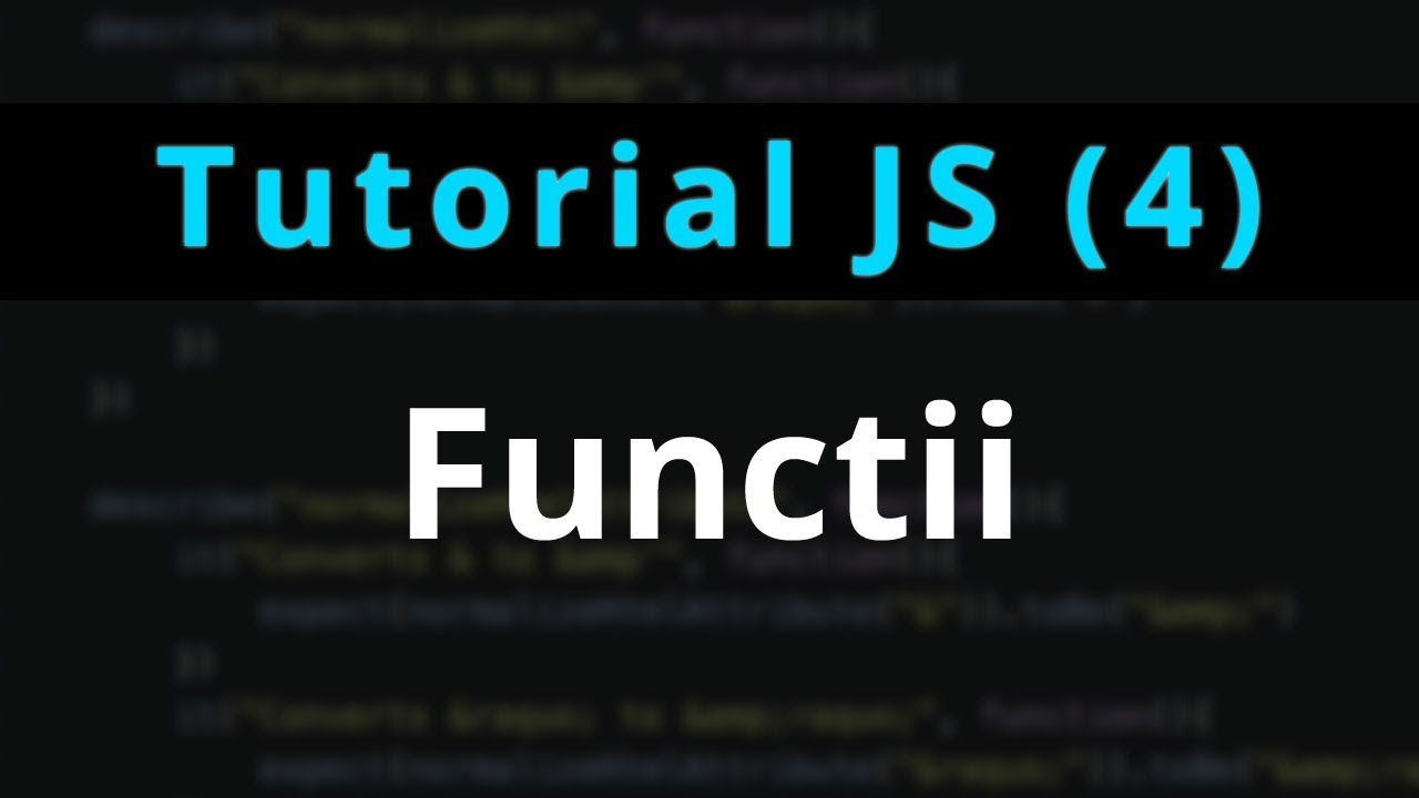 Tutorial JS (ep 04) - Functions - YouTube