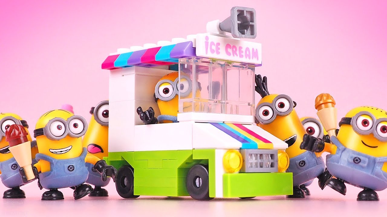 Minions Ice Cream Truck Joyride by Mega Construx Despicable Me - YouTube