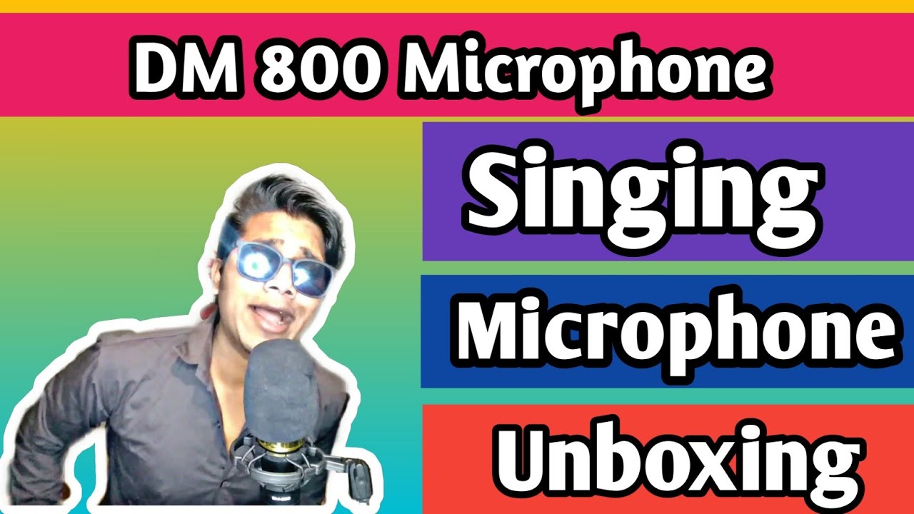 studio microphone unboxing | dm 800 microphone test | 2020 - YouTube