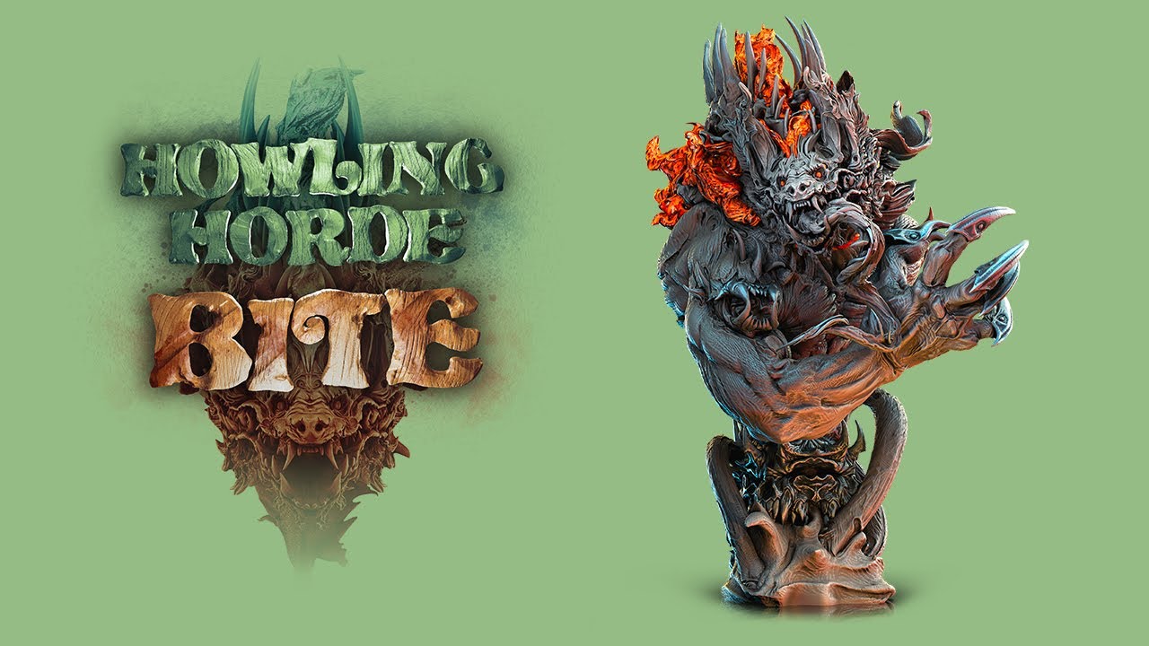 Howling Horde: Bite • 3D Printable Models & Terrain - YouTube