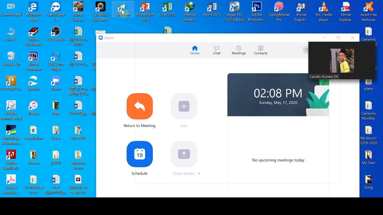 How to invite friends joint New Meeting Zoom- Can Vunno - YouTube