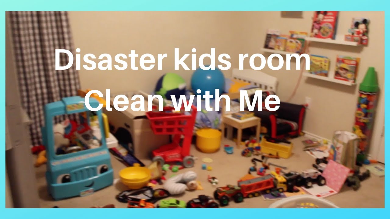 CLEAN WITH ME MESSY KIDS ROOM - YouTube