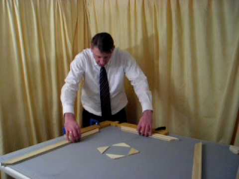 DIY stretcher frames for canvas - YouTube