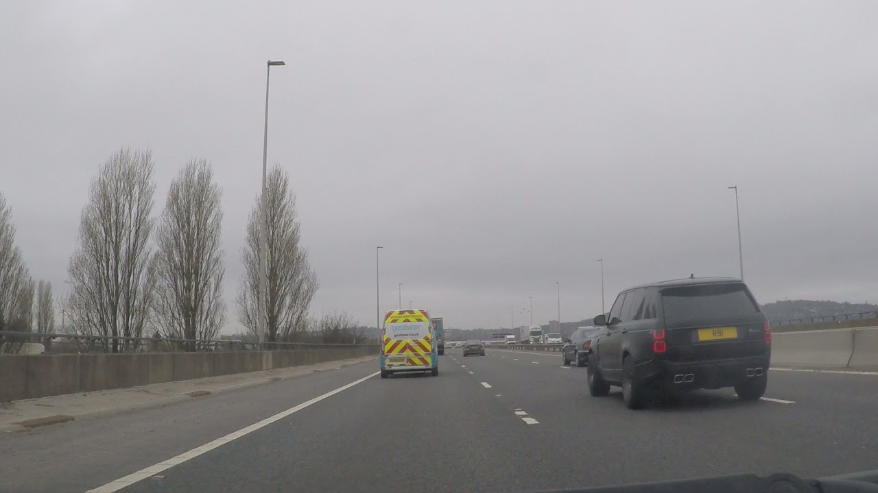 UK Motorways - M5 south from M6 to J4 A38 - YouTube