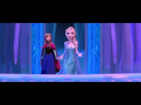 menyusun jigsaw puzzle Frozen Elsa Anna di kastil es - YouTube