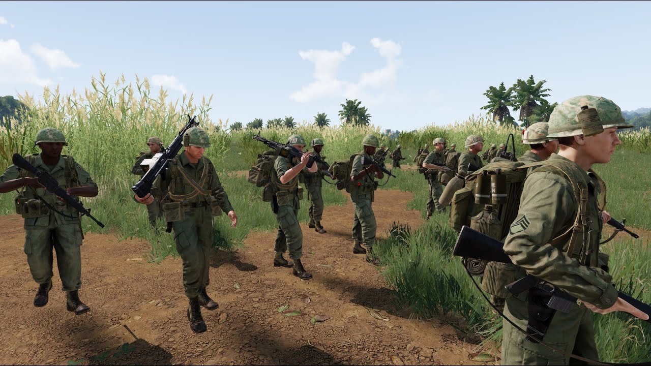 Arma 3 Vietnam 1967 village attack gameplay - YouTube