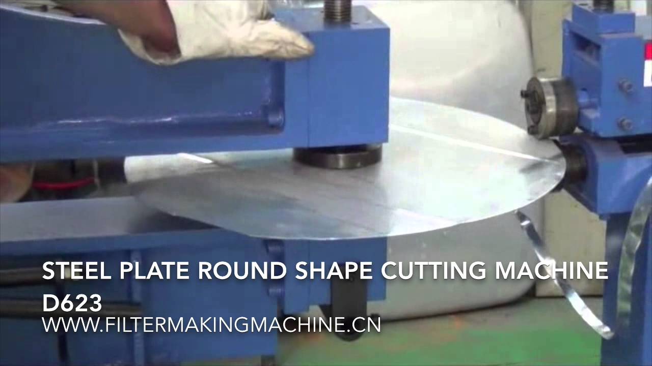 steel plate round shape cutting machine www.filtermakingmachine.cn ...