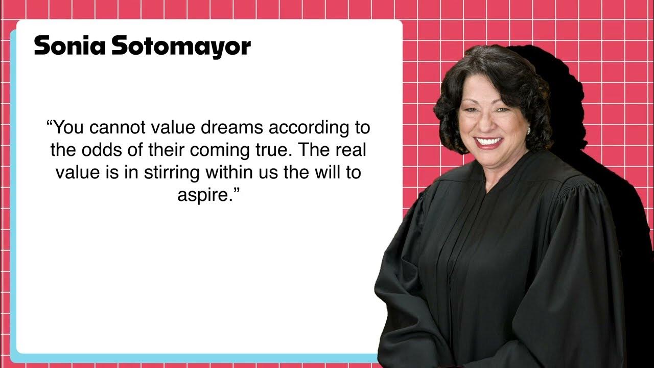 Women’s History Month Spotlight: Sonia Sotomayor - YouTube