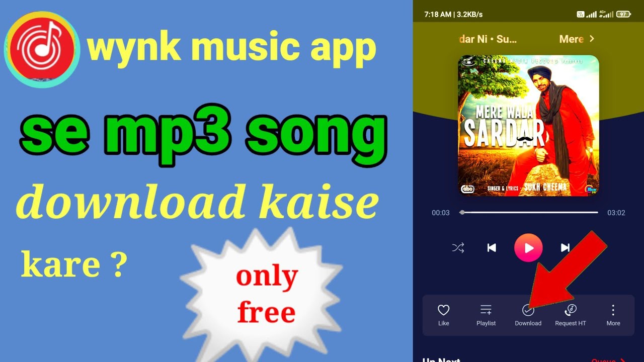 Wynk music app se gana download kaise karein | wynk music app song ...