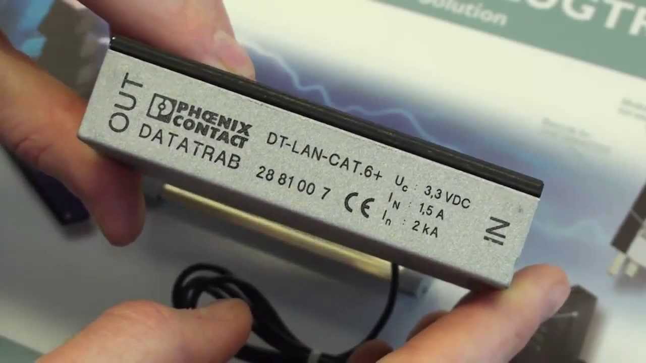 Surge protection for Ethernet and PoE Phoenix Contact - YouTube