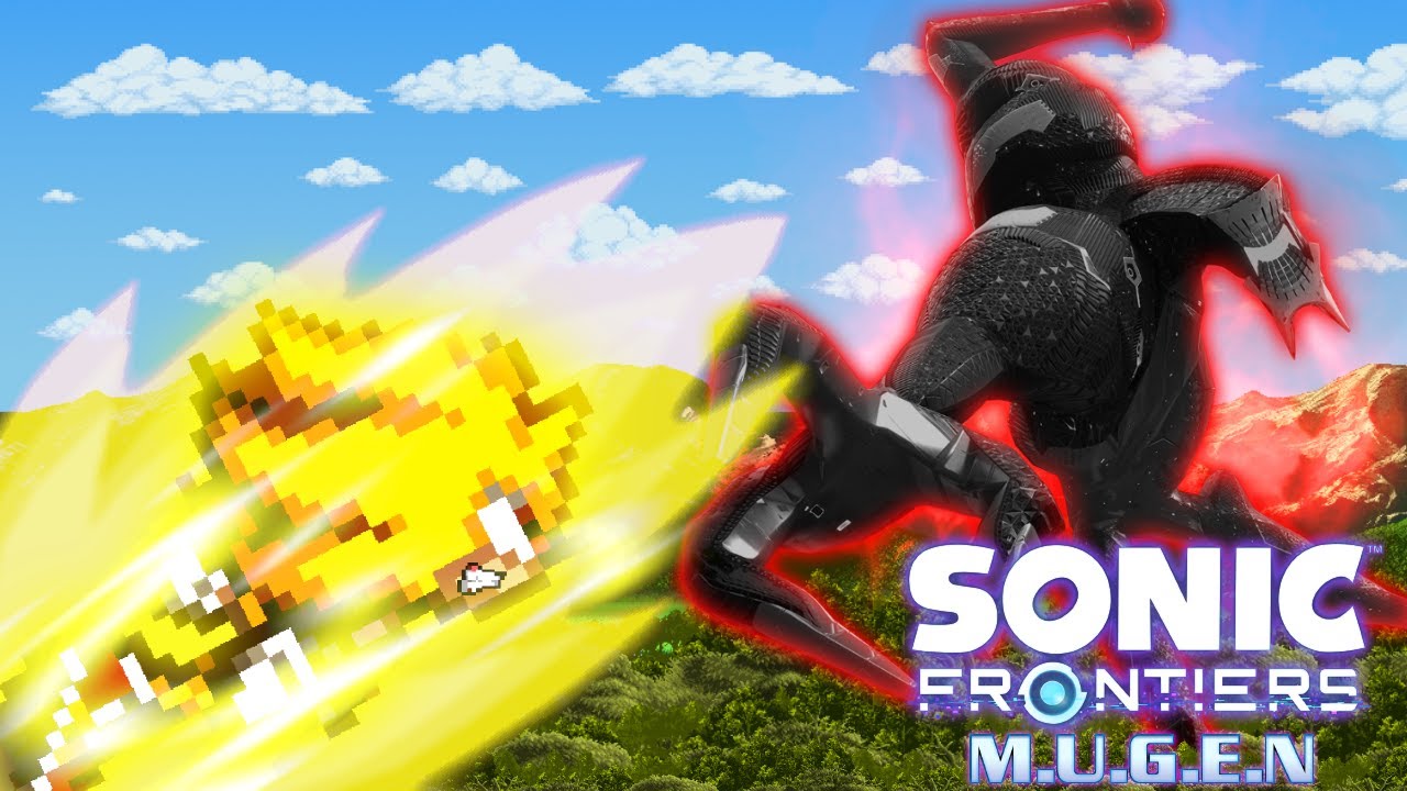 M.U.G.E.N - Super Sonic Vs Giganto (Bônus Char Stage) (Sonic Frontiers ...