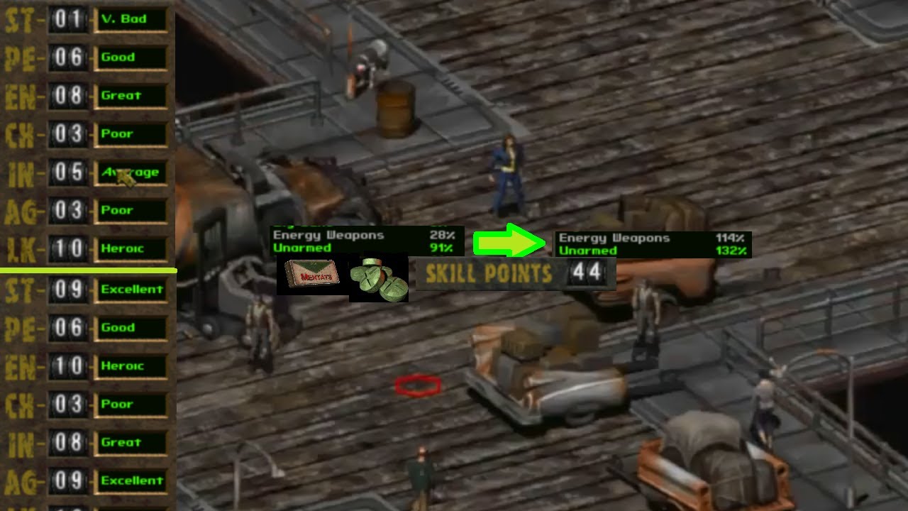 Fallout 2: Drug Unarmed Training with Explainations - YouTube