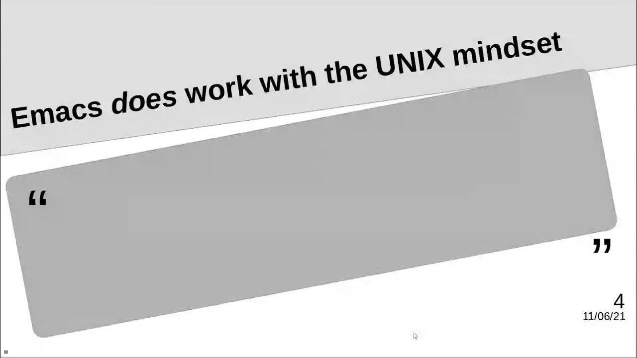 GNU's Not UNIX: Why Emacs Demonstrates The UNIX Philosophy Isn't Always ...