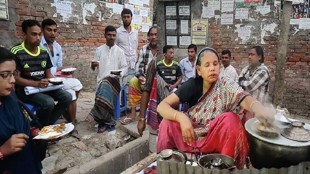 Food Recipe Delicious food cooking Yummy food pitha Old Lady Working ...
