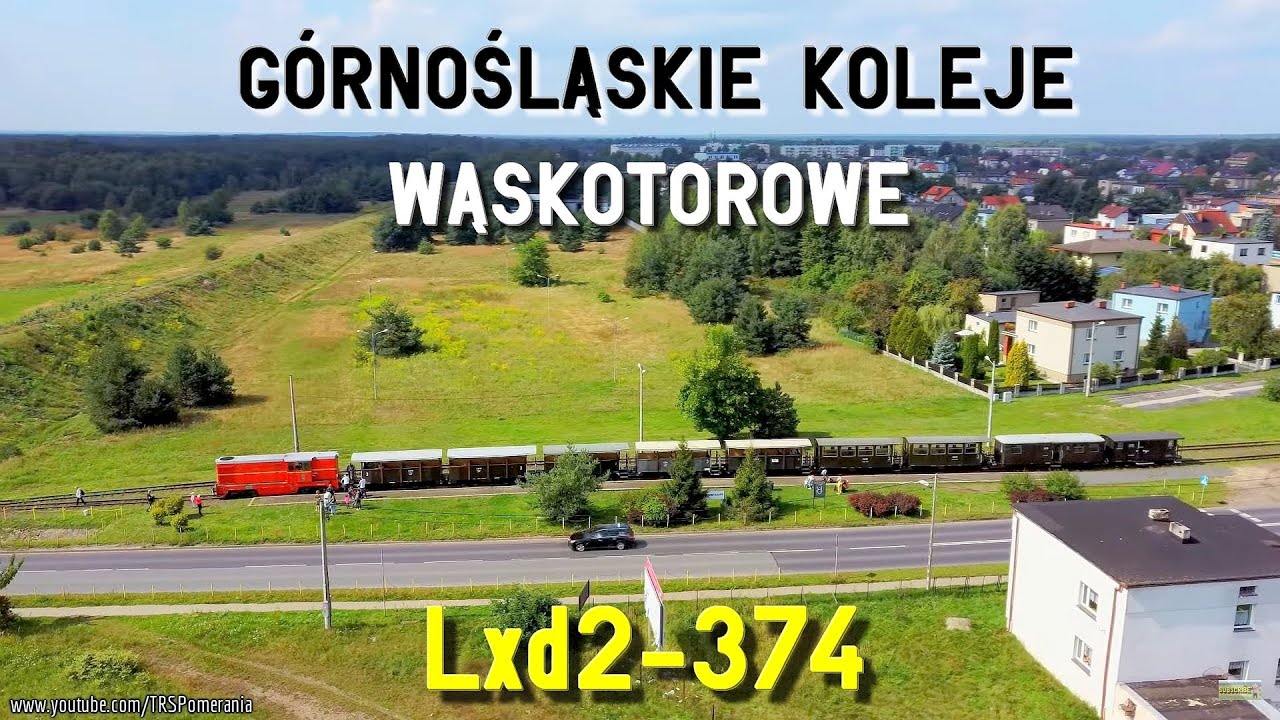 Letnie Górnośląskie Koleje Wąskotorowe z Lxd2-374 // Narrow-gauge ...