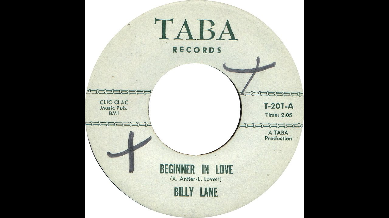 BILLY LANE & GROUP BEGINNER IN LOVE - YouTube