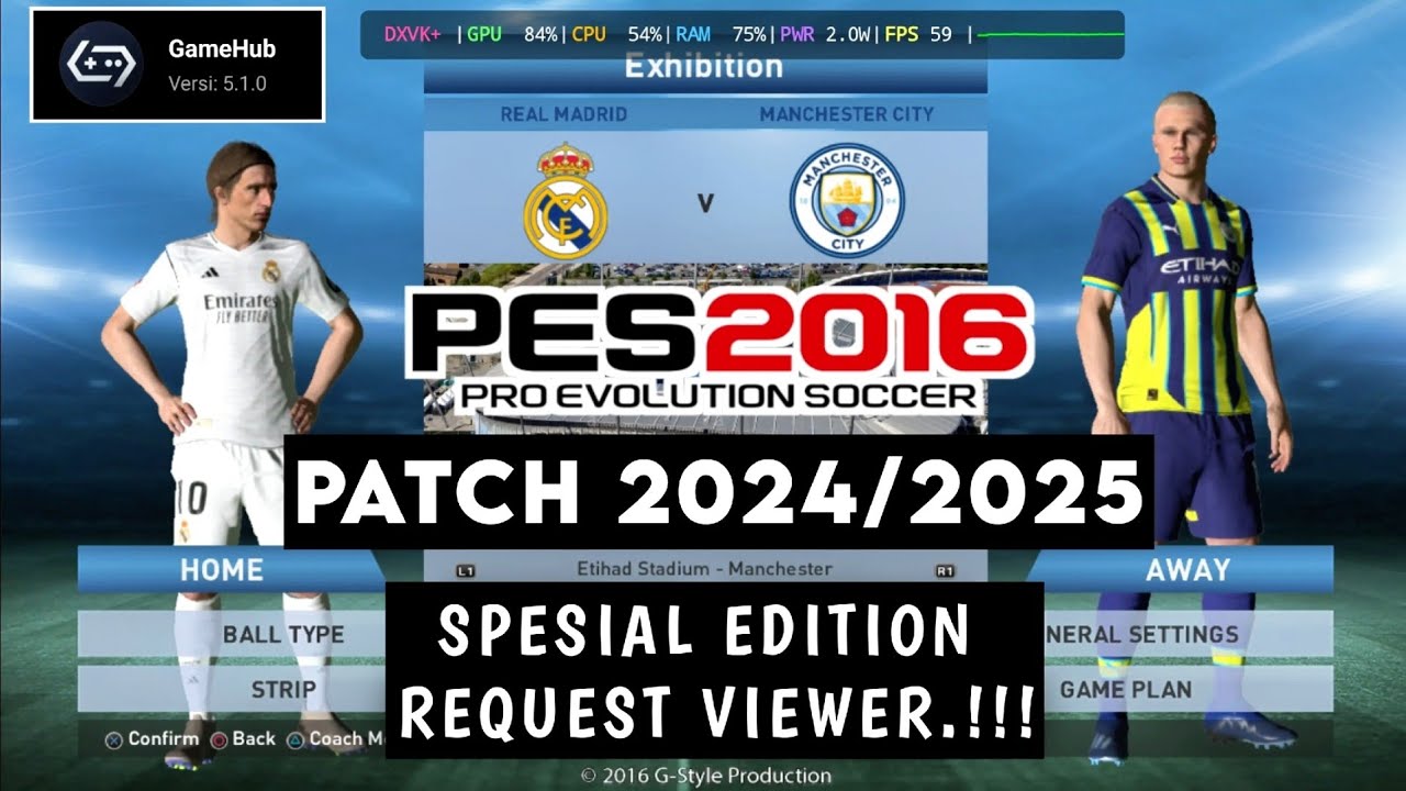 Cara Install PES 2016 Patch 2024/2025 Full Update Transfer & Graphics ...