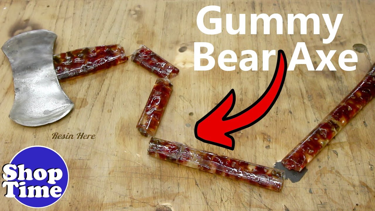 Making a Gummy Bear Axe Handle