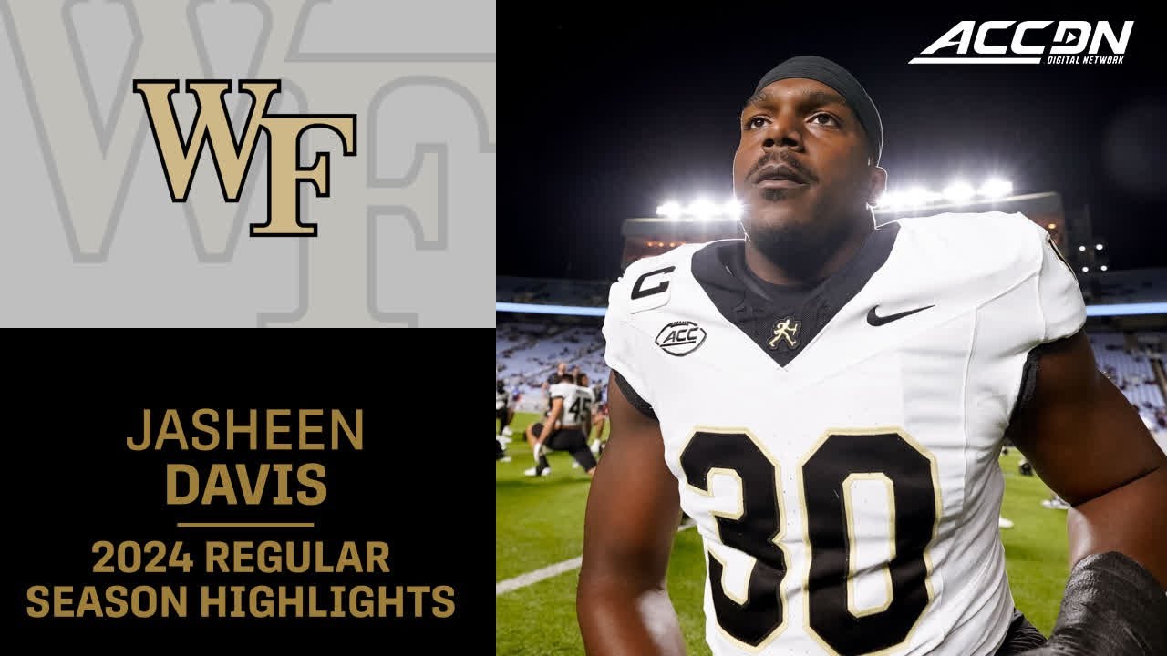Jasheen Davis 2024 Regular Season Highlights | Wake Forest Defensive Lineman - YouTube