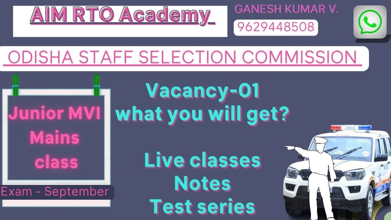 ossc Junior MVI 2024 | Mains class & Test series - YouTube