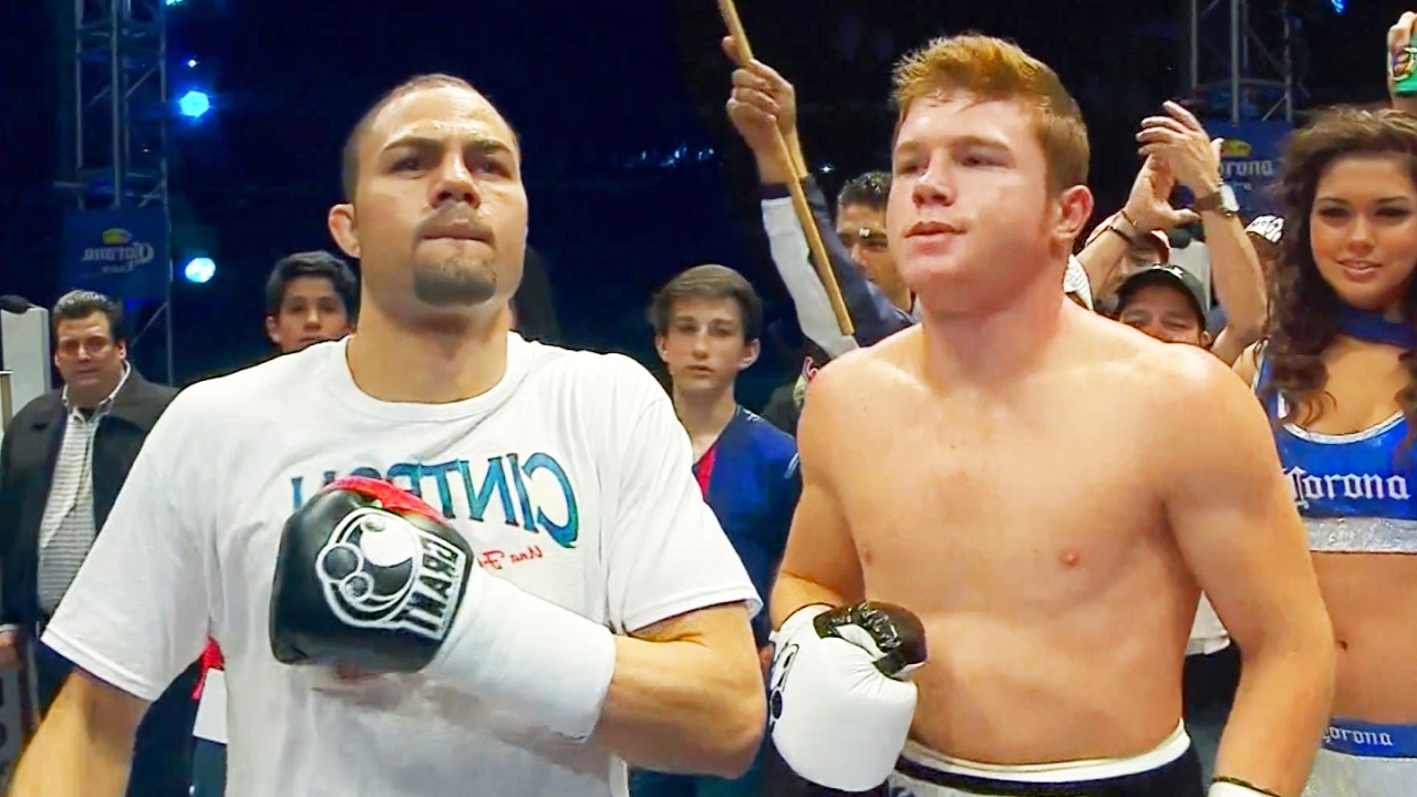 Canelo Alvarez (Mexico) vs Kermit Cintron (Puerto Rico) | TKO, Boxing ...