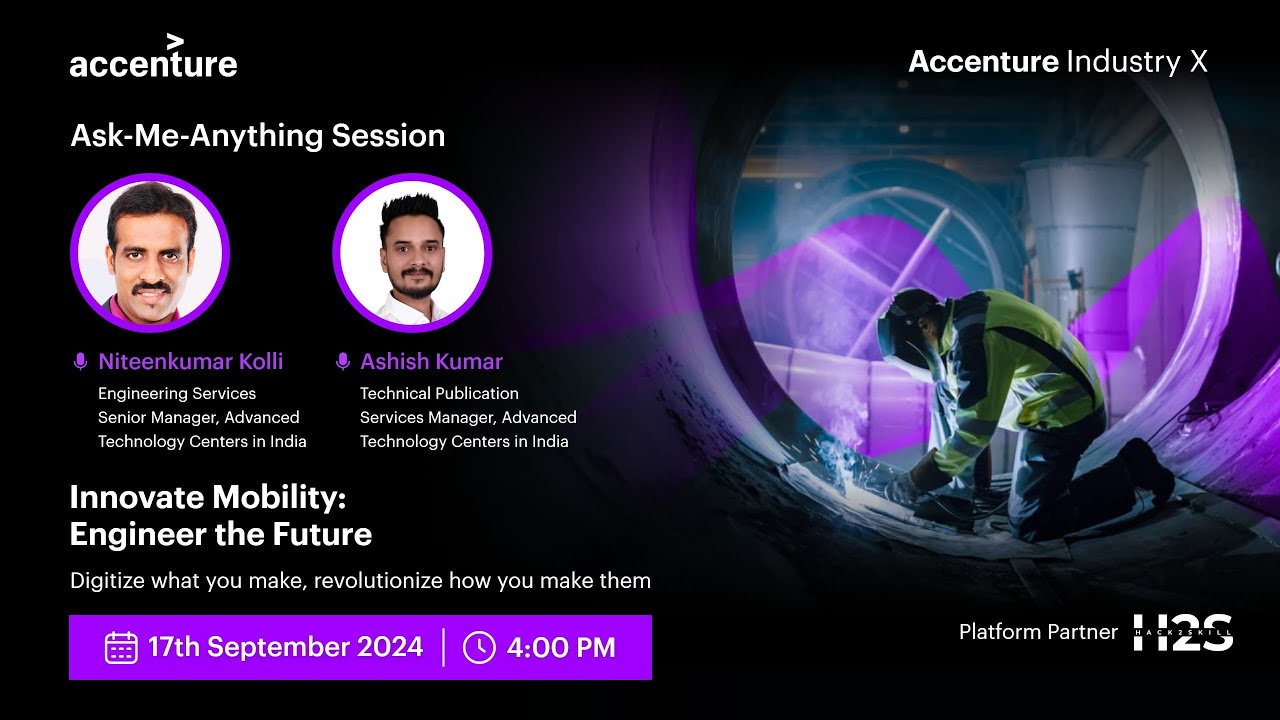 Ask-Me-Anything (AMA) Session with Accenture Leadership | Industry X ...