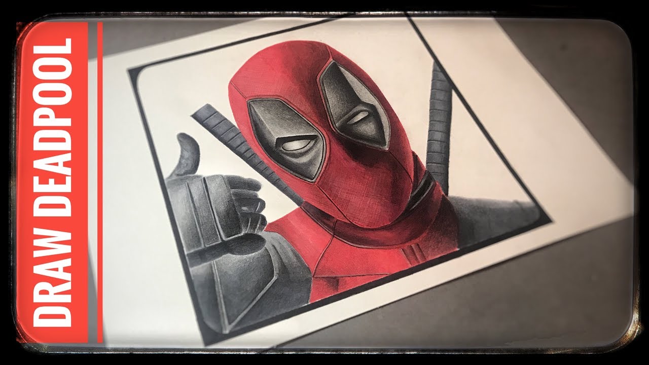 How to draw for beginners| Learn to draw realistic Deadpool - YouTube
