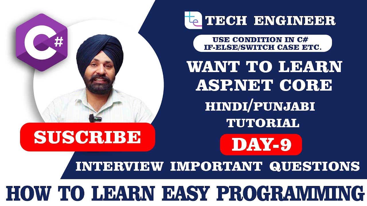08- Different Conditional Operators in CSharp | If- Else Switch Case | Asp.Net core csharp ...