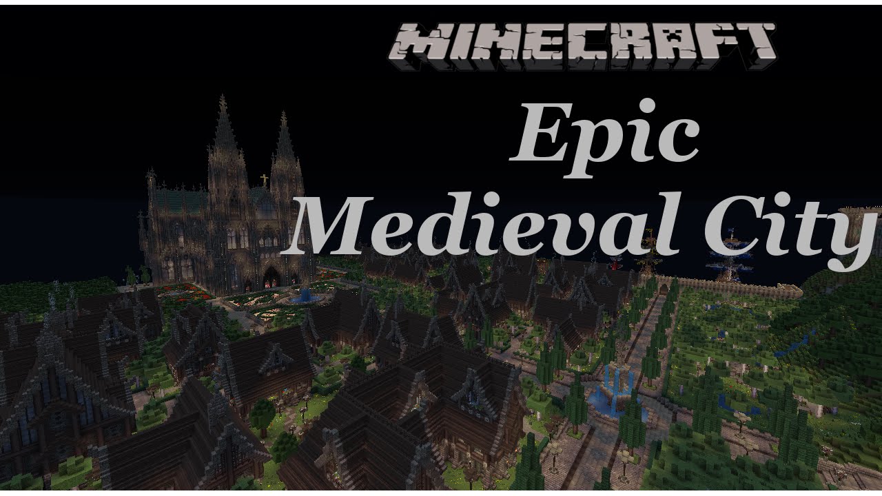 minecraft - Epic Medieval City - YouTube