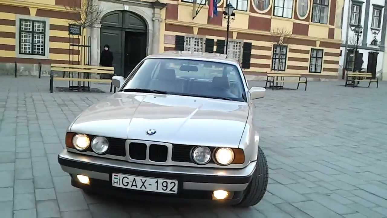 BMW E34 525i 1988. Bronzitbeige-metallic - YouTube