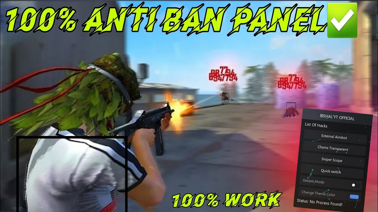 100% Anti Ban Panel Free Fire PC Panel No fake damage Headshot Panel Pc ...