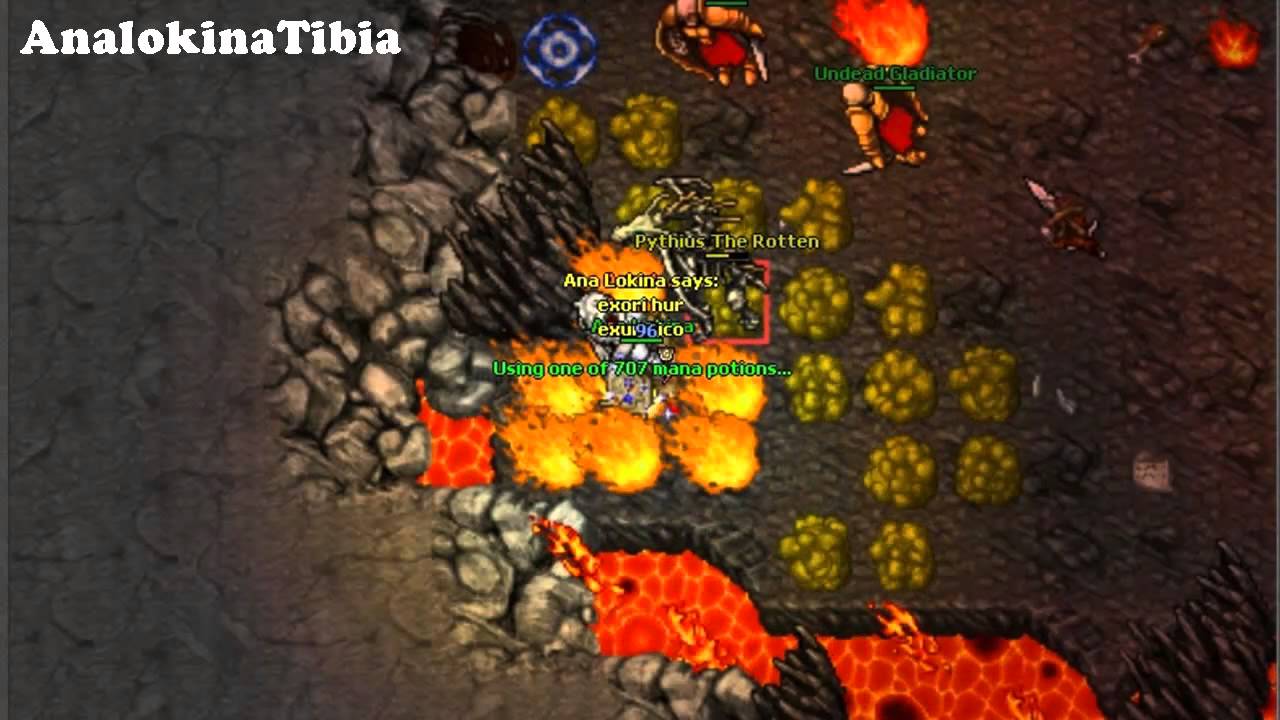 Tibia - Boss Pythius the Rotten - YouTube