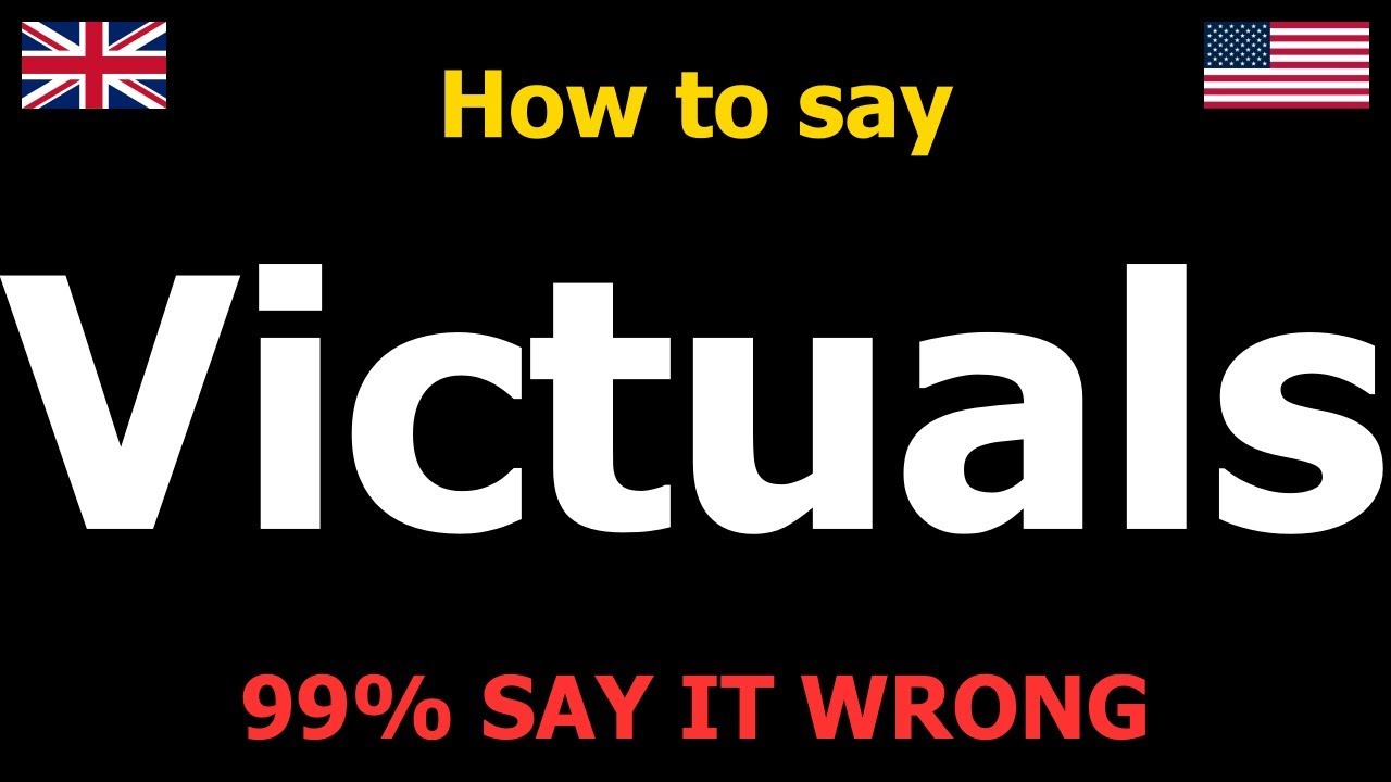 How to PRONOUNCE Victuals (Say it Correctly) - YouTube