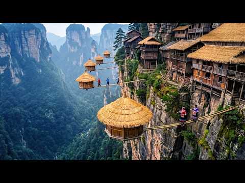 30 Most Dangerous Hanging Structures in the World | Travel Documentary 4K