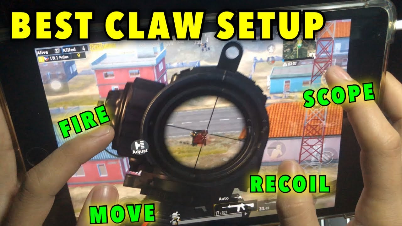 PUBG MOBILE BEST CLAW SETUP | FOUR FINGER CLAW - YouTube