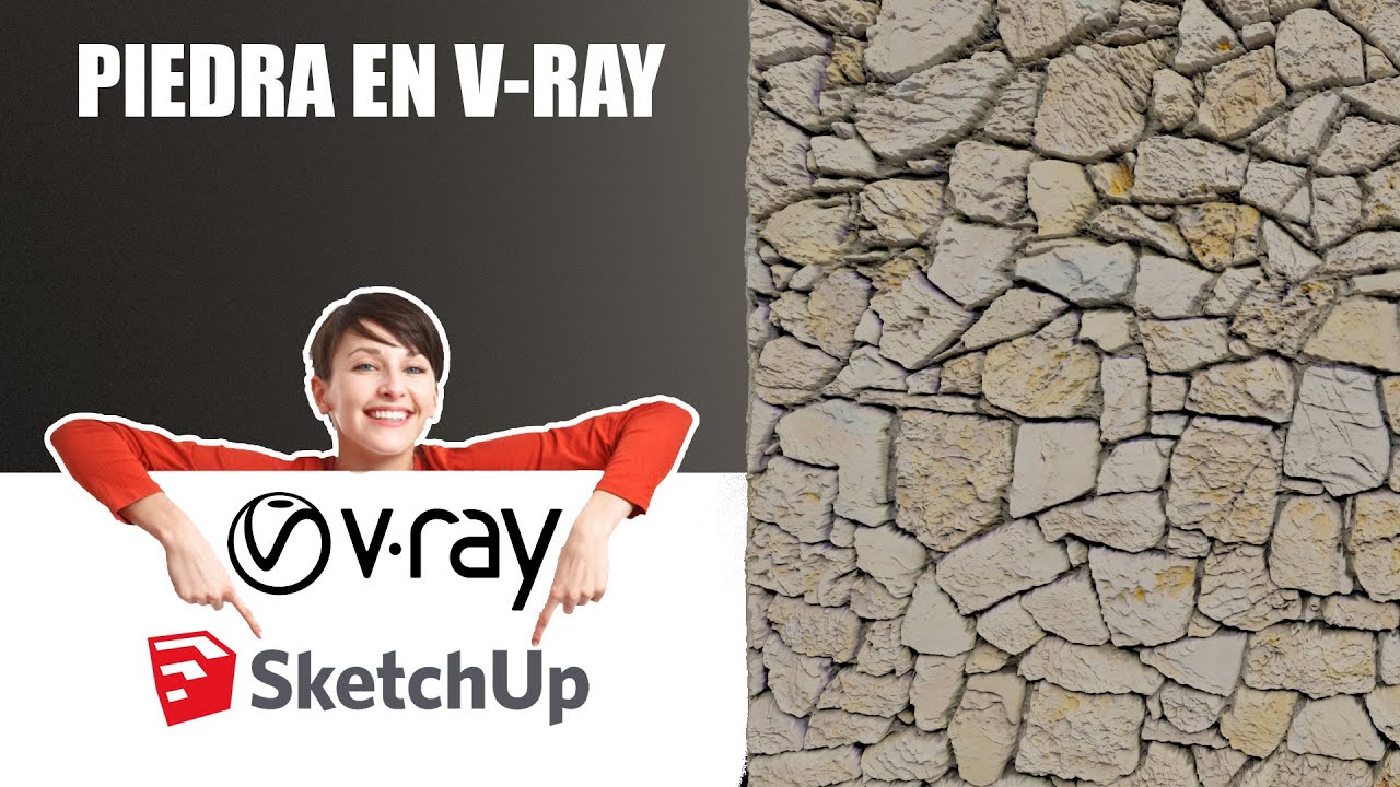 Textura de piedra en Vray y Sketchup - YuTallerDeArquitectura. Tutorial ...
