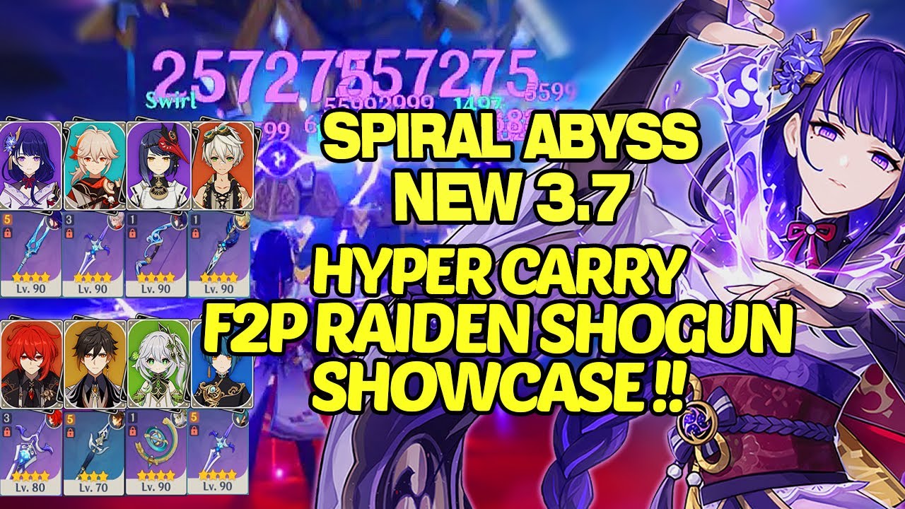 Raiden Shogun HARUS C3 & Signature?? F2P Raiden Shogun Hyper Carry ...