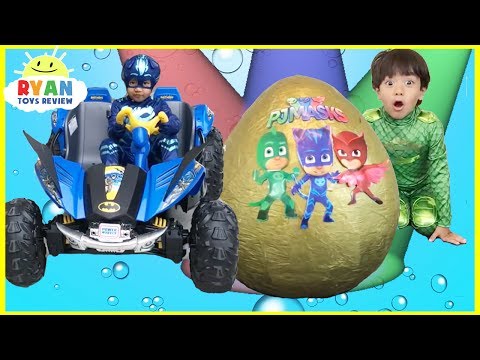 Pj Masks Toys videos Compilation for Kids! Giant Egg Surprise Headquarters Playset Catboy Gekko