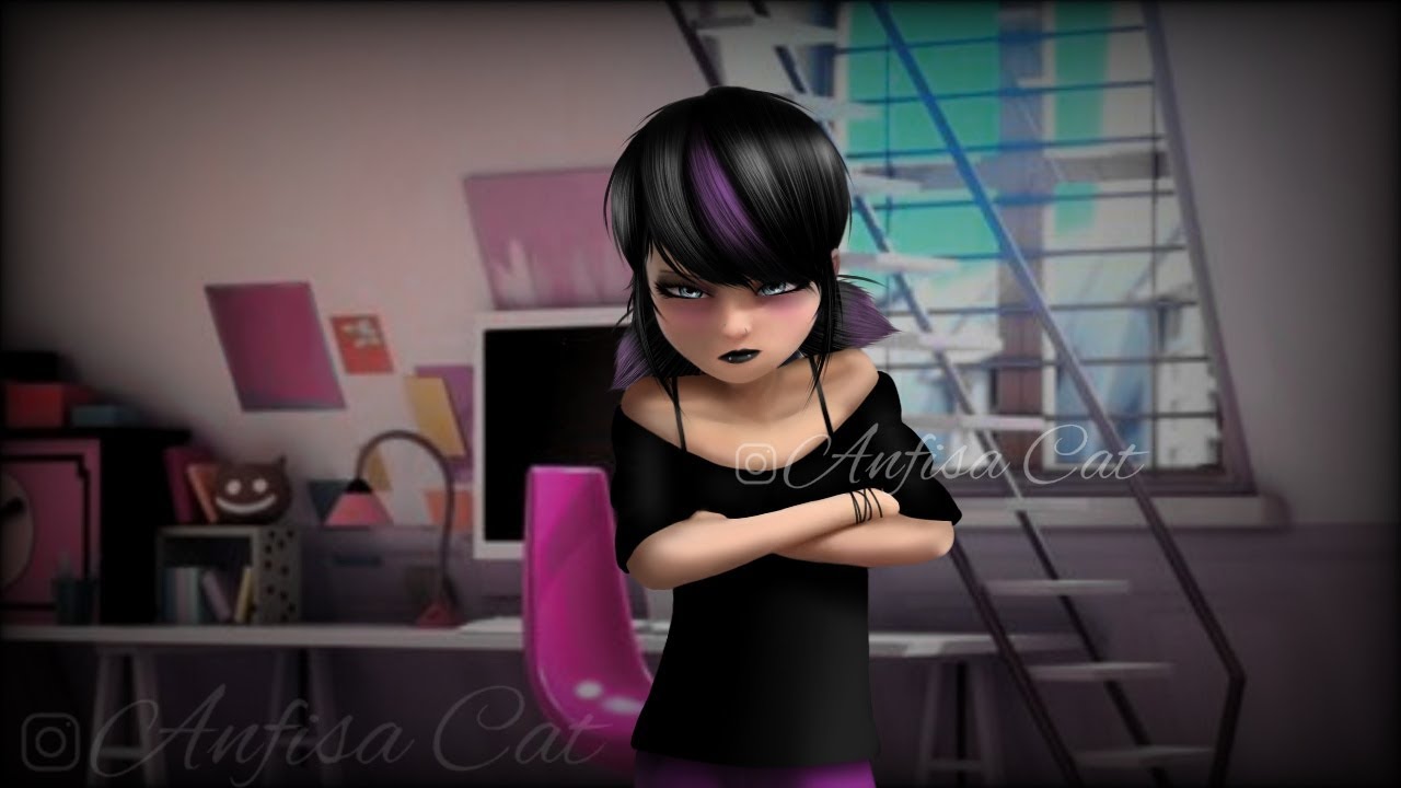 Miraculous Ladybug Speededit: Emo Marinette - YouTube