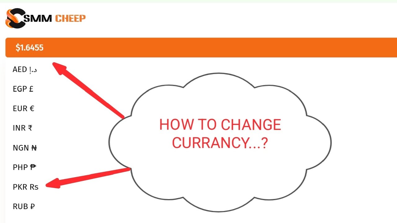 How To Change SMM CHEEP Currancy - Convert All Prices And Rates In Your ...