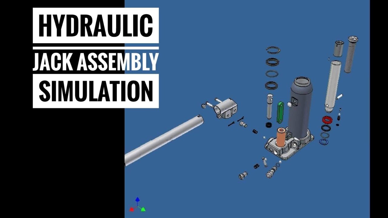 Autodesk inventor Hydraulic Jack Assemby Simulation / Simulasi ...