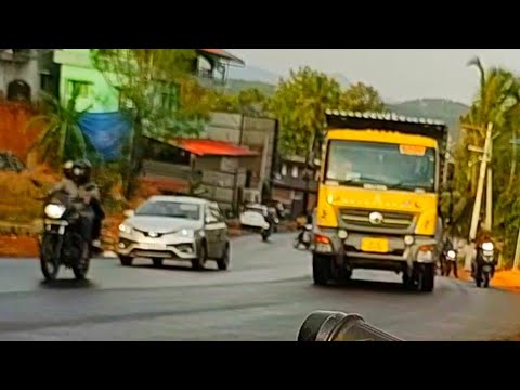 Tipper truck full load going at big steep hill road#tippertruck - YouTube