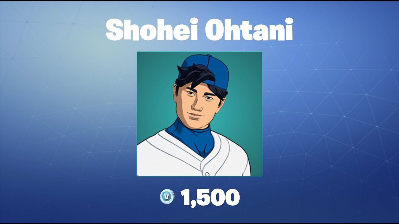 Shohei Ohtani | Fortnite Outfit/Skin - YouTube