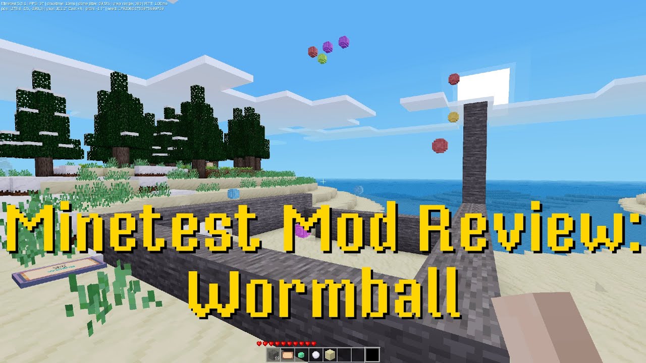 Minetest Mod Review: Wormball - YouTube