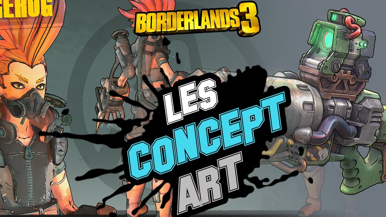 On Admire des CONCEPTS ART!! | Borderlands! - YouTube